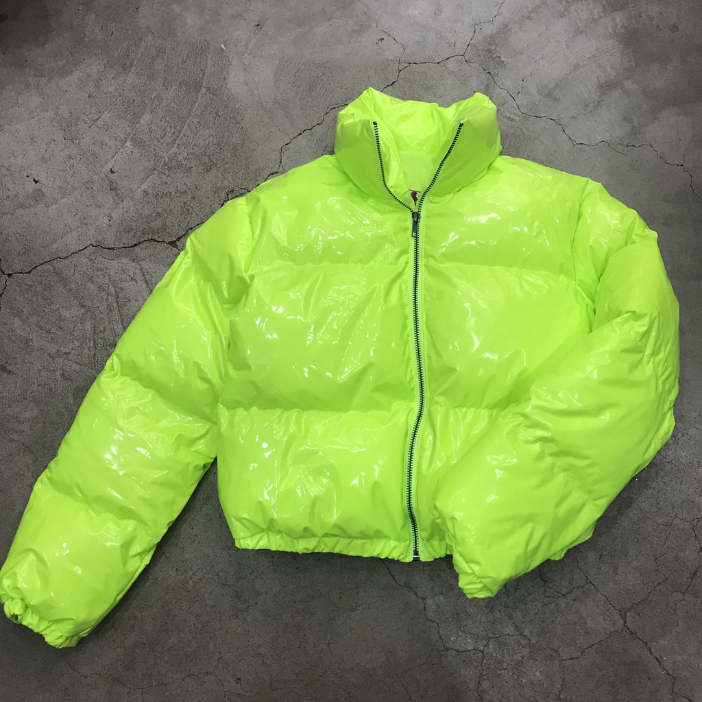 High Shine PVC Puffer Jacket