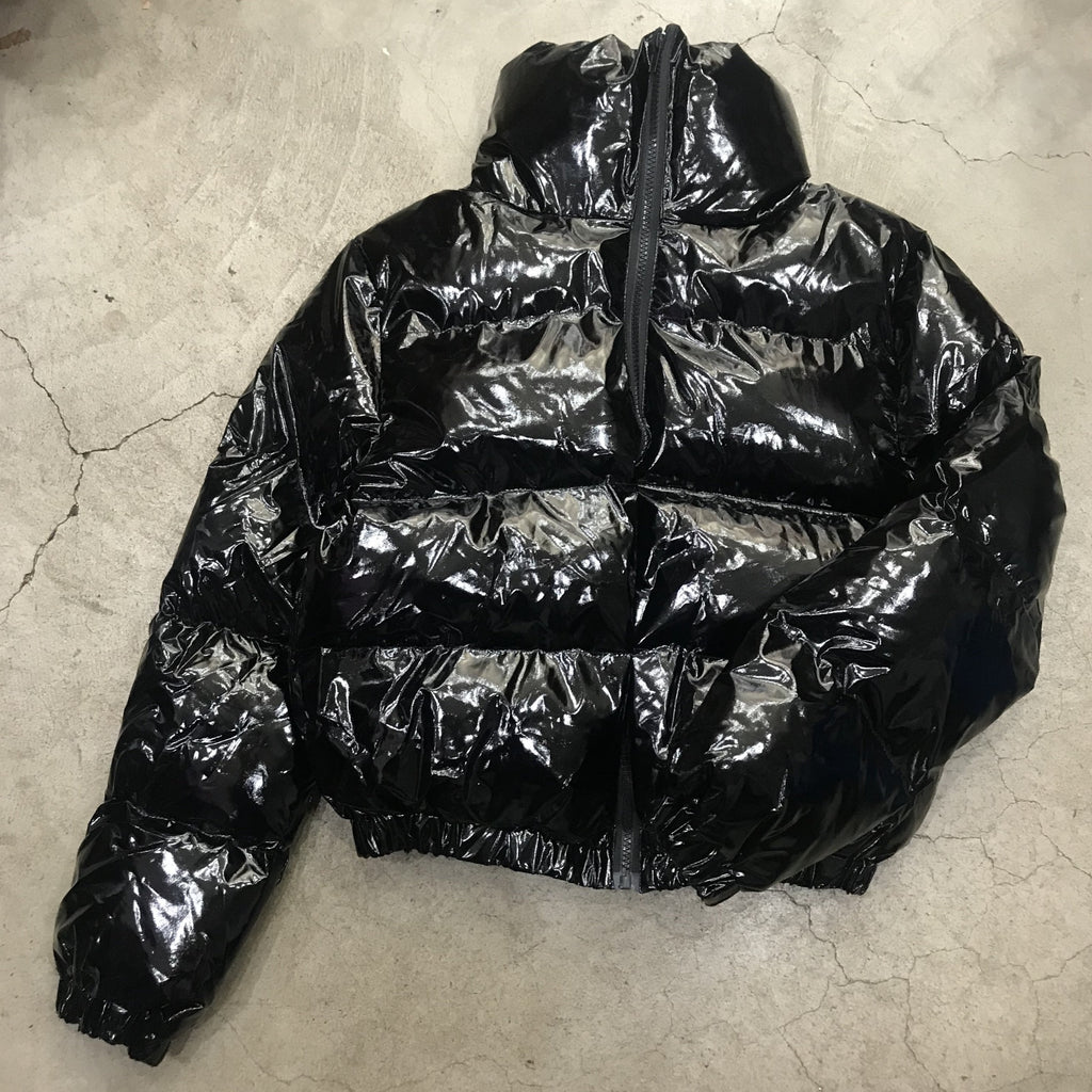 High Shine PVC Puffer Jacket