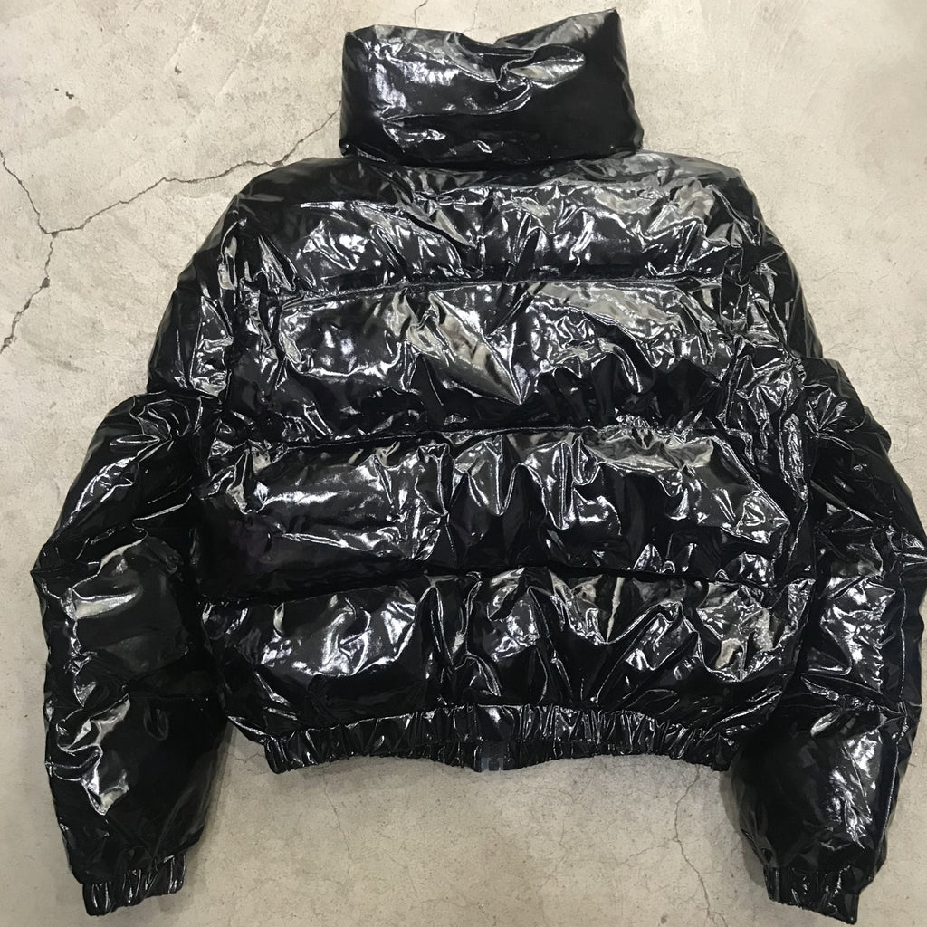 High Shine PVC Puffer Jacket
