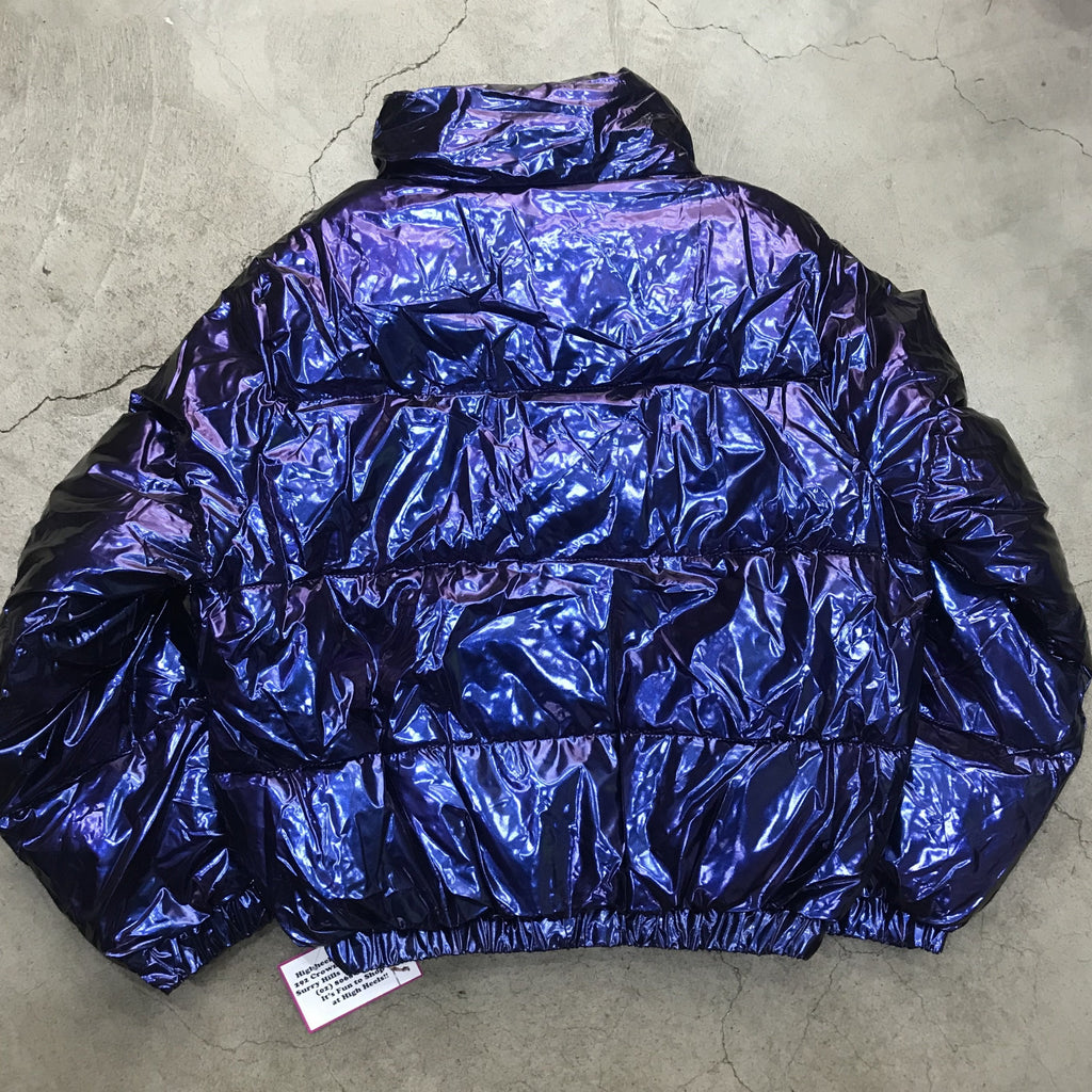 High Shine PVC Puffer Jacket