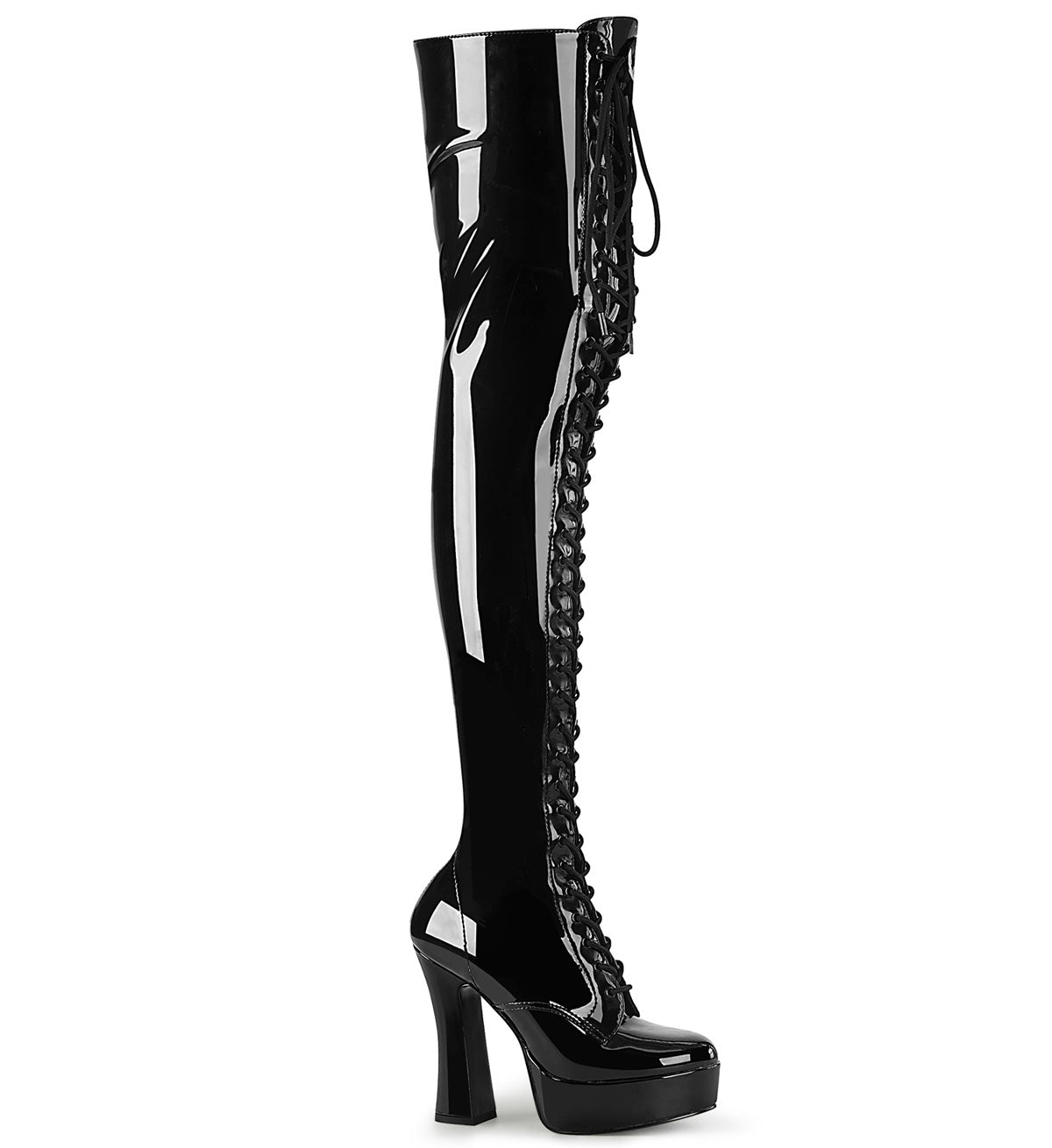 ELECTRA-3023 Black Stretch Patent/Black – highheels.com.au